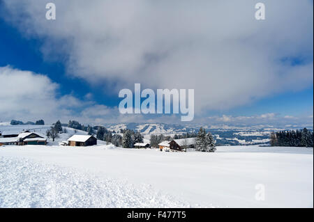 Winter in the AllgÃ¤u Stock Photo - Alamy