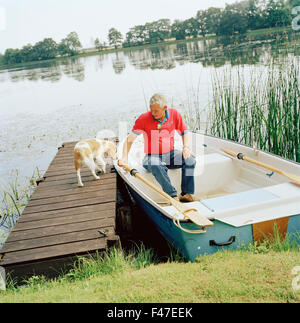Rowing-boat, Skane, Sweden Stock Photo - Alamy