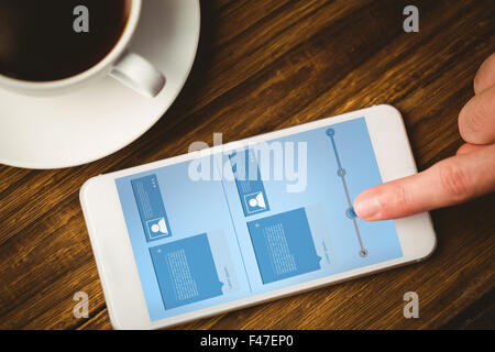 Composite image of website interface Stock Photo - Alamy