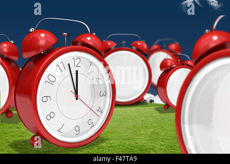 Composite image of clocks Stock Photo - Alamy