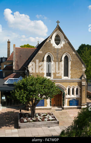 Suburban Catholic Church, St James Twickenham, in late spring / early ...
