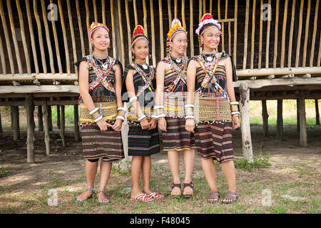 Ladies from Rungus ethnic wearing traditional costume Stock Photo - Alamy