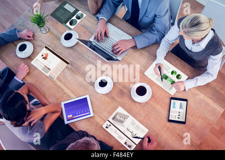 Composite image of business interface Stock Photo - Alamy