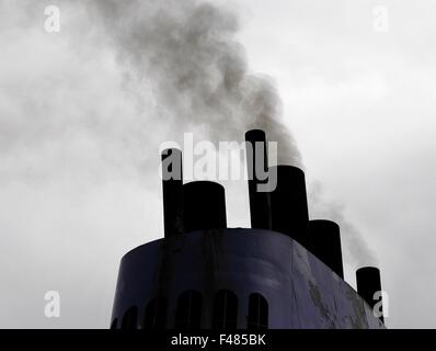 Ship diesel engine exhaust Stock Photo - Alamy