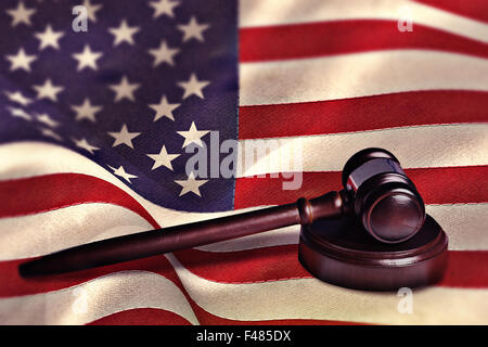 Composite image of hammer and gavel Stock Photo - Alamy