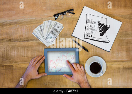 Composite image of data analysis doodle Stock Photo - Alamy