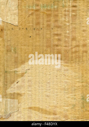 Dirty textured grainy recycled cardboard box isolated Stock Photo - Alamy