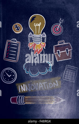 Composite image of innovation doodle Stock Photo - Alamy