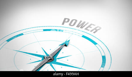 Power against compass Stock Photo - Alamy