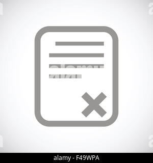 Bad document flat icon Stock Photo - Alamy