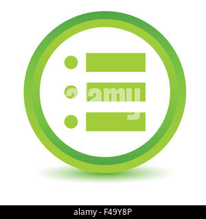 Green list icon Stock Photo - Alamy