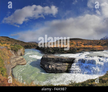 Waterfall in Patagonia Stock Photo - Alamy