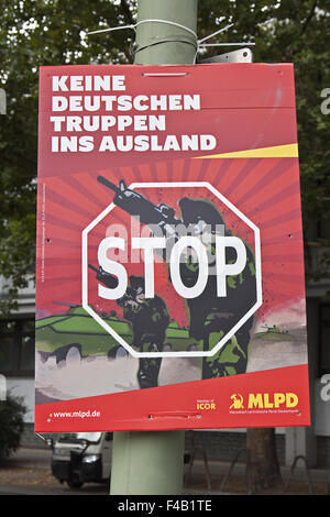 Election poster for MLPD in Berlin, Germany Stock Photo - Alamy