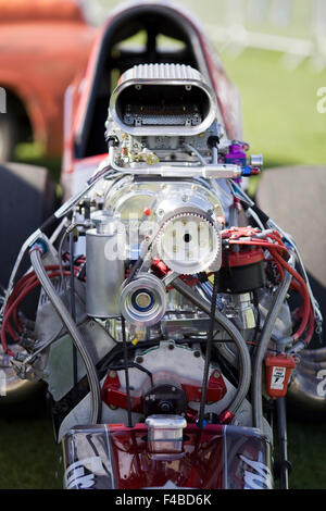 Racing car powerful custom performance engine close-up Stock Photo - Alamy