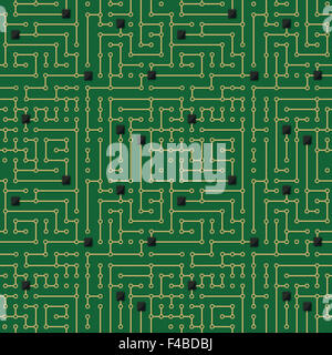 Seamless pattern. Computer circuit board design Stock Photo - Alamy