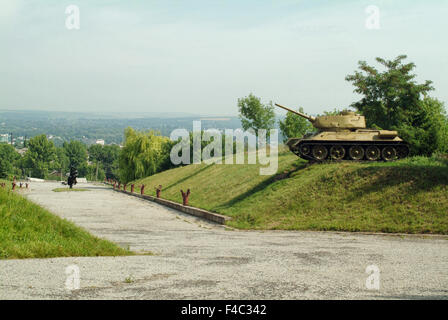Historic, Soviet World War II Tank in the City of Poznan, Poland Stock ...