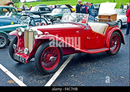 MG TA of 1937 at Classic Car Race, Jochpass Oldtimer Memorial, Germany ...