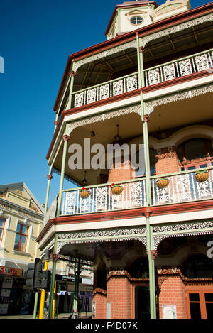 Australia, Fremantle. Historic downtown Fremantle, classic early ...