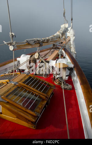 Aboard SV Maple Leaf, Gulf Islands, British Columbia, Canada Stock ...