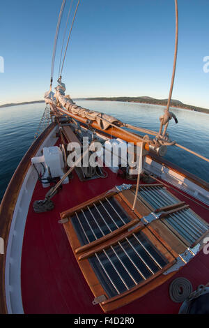 Aboard SV Maple Leaf, Gulf Islands, British Columbia, Canada Stock ...