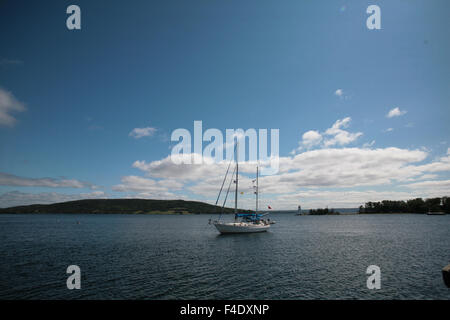 The Baddeck Bay in Nova Scotia Stock Photo - Alamy