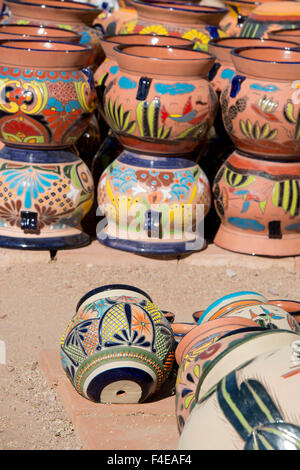 Arizona, Tucson, Tubac. Colorful traditional hand-painted Mexican ...