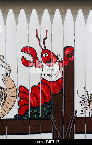 Maine, Biddeford Pool, lobster sign Stock Photo - Alamy