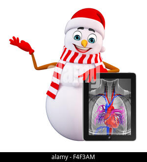 3d rendered illustration of snowman with xray anatomy Stock Photo - Alamy