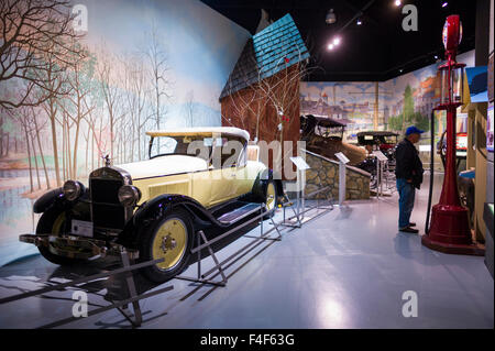 USA, Pennsylvania, Hershey, AACA Auto Museum, 1960s and 1970s era US ...