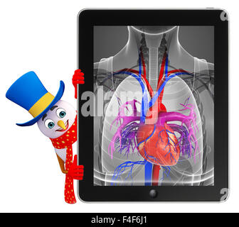 3d rendered illustration of snowman with xray anatomy Stock Photo - Alamy