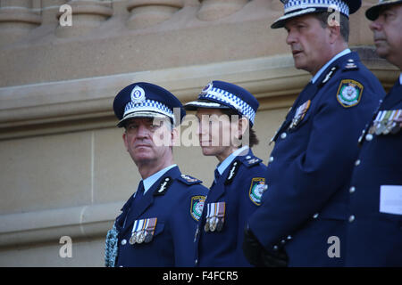 NSW Police Deputy Commissioner David Hudson speaks to the media during ...