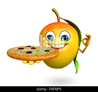 3d rendered illustration of mango cartoon character Stock Photo - Alamy