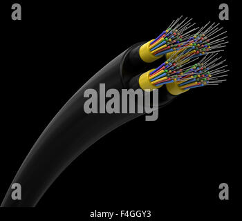 Optic fiber cable (clipping path included Stock Photo - Alamy