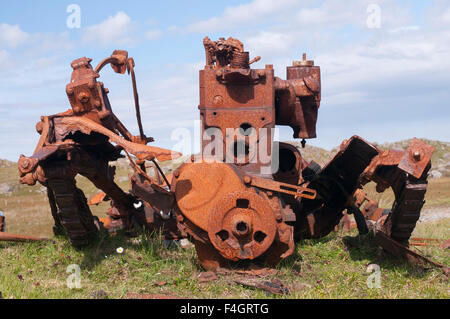 Remains of an old rusty HGV on the Isle of Lewis Stock Photo - Alamy