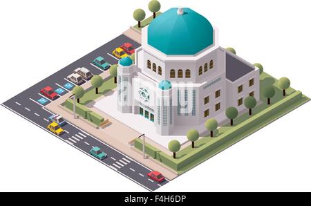 Synagogue Building or Jewish Temple with Religious, Hebrew or Judaism ...