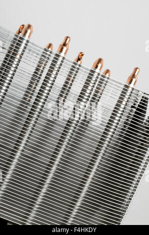 CPU Cooler with heat-pipes on white Stock Photo - Alamy