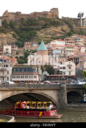Town at Mtkvari river, Tbilisi, Georgia Stock Photo - Alamy