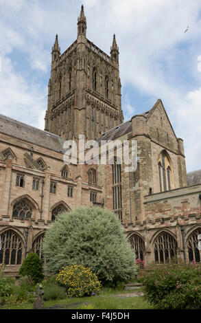 The Cloisters, Worcester Cathedral, Worcester, Worcestershire, England ...