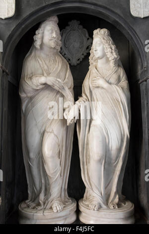 Effigies of Edward Noel Viscount Campden and his wife, Hicks Monument ...