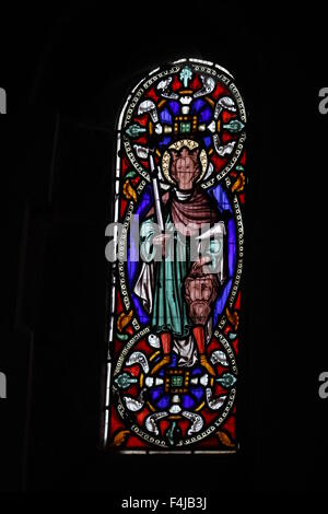 King David, stained glass window in the Notre Dame Cathedral, UNESCO ...