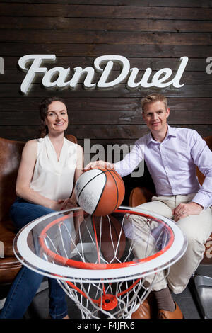 Nigel (right) and Lesley Eccles. Co-founders of online fantasy sports ...