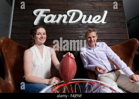 Nigel (right) and Lesley Eccles. Co-founders of online fantasy sports ...