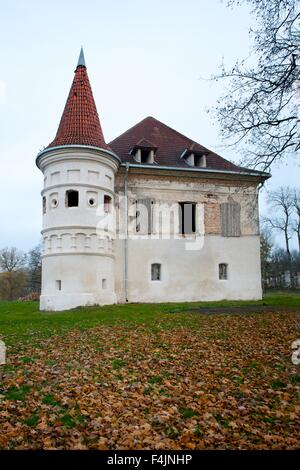 An old historical house in Lithuanian village Stock Photo - Alamy