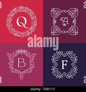 Vector Set of Vintage floral letter monogram S. Calligraphy element ...