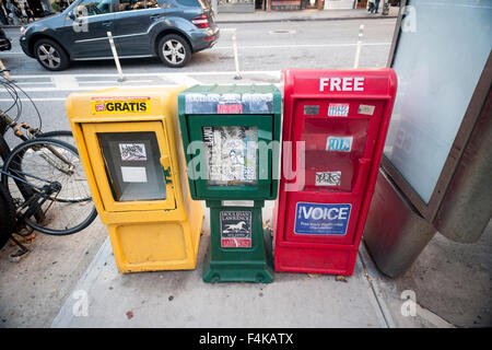 New York Times newspaper box, New York City, USA Stock Photo - Alamy