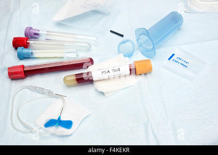 Prostate specific antigen PSA blood culture sample collection tube ...