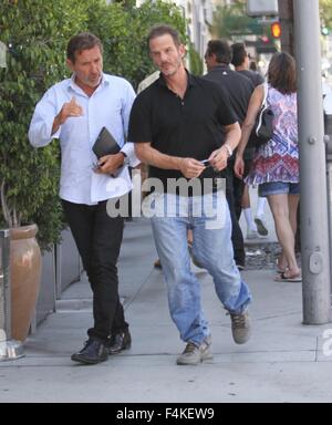 Peter Berg has lunch at E Baldi in Beverly Hills Featuring: Peter Berg ...