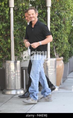 Peter Berg has lunch at E Baldi in Beverly Hills Featuring: Peter Berg ...