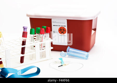 Blood waste container Stock Photo - Alamy