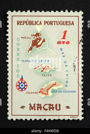 Macau postage stamp Stock Photo - Alamy